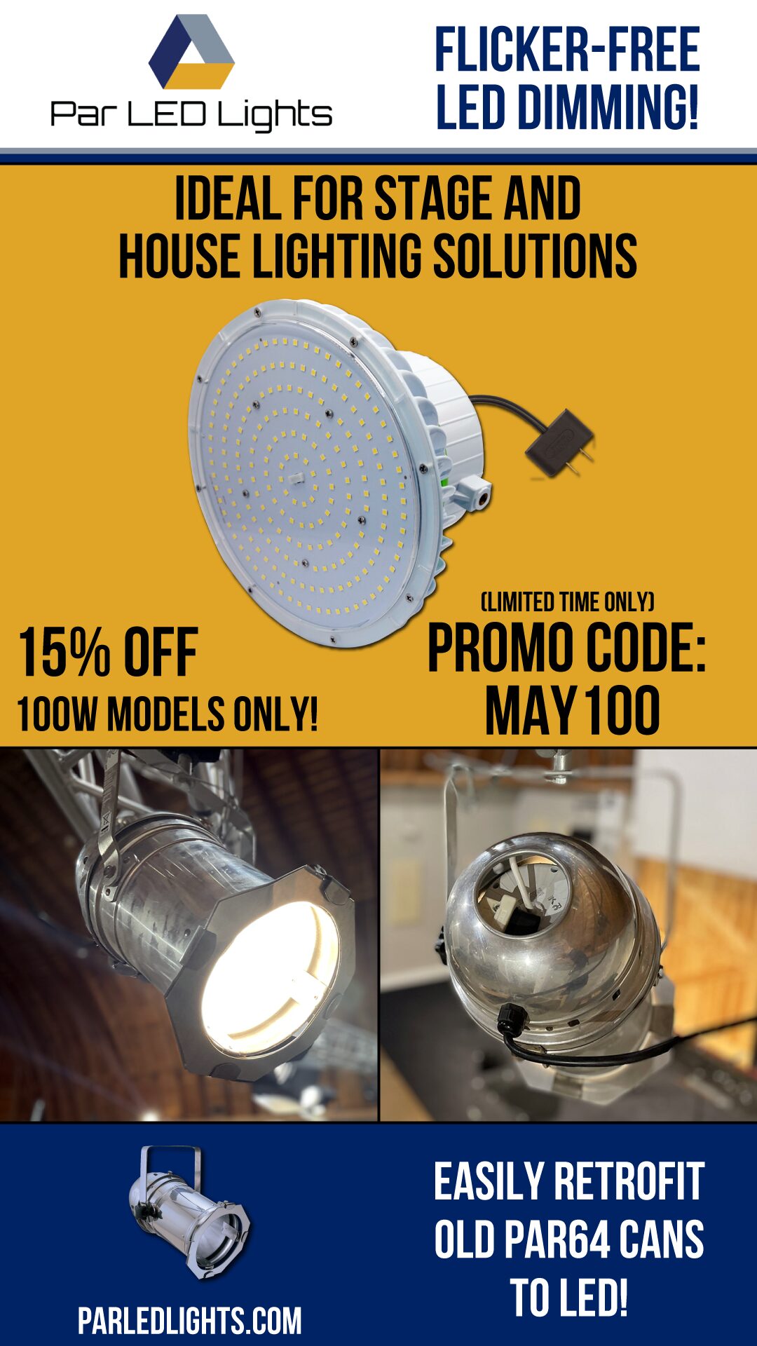 Promo Code for LED PAR CAN Lights | PAR LED Lighting